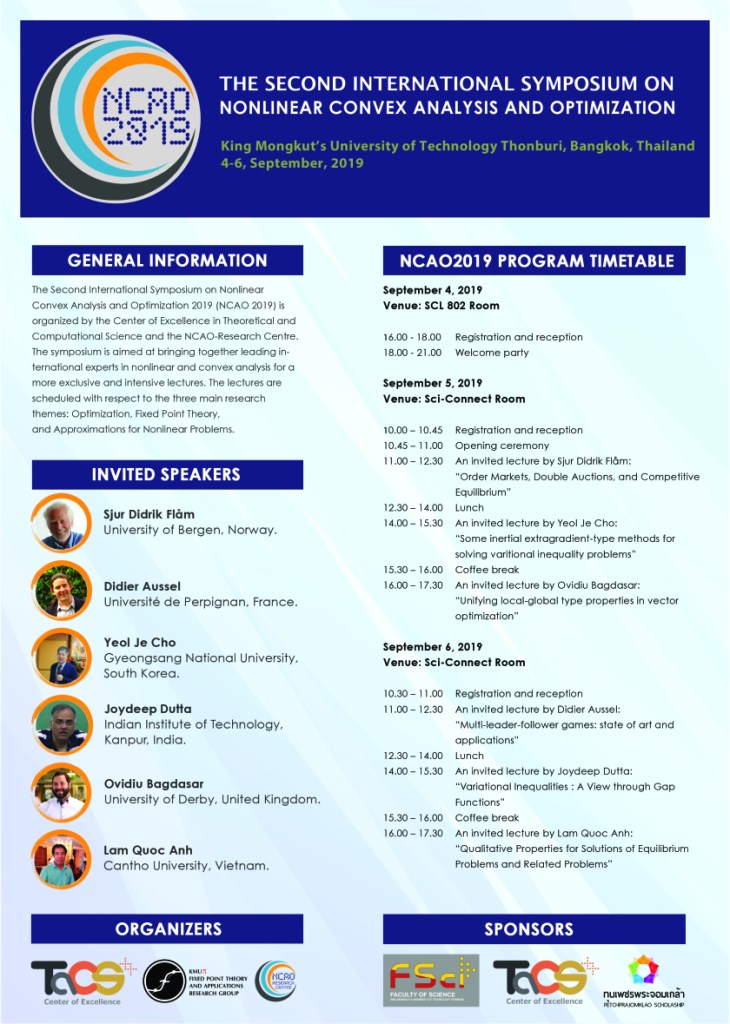 Nonlinear Convex Analysis and Optimization: – An International Journal on Numerical, Computation ...