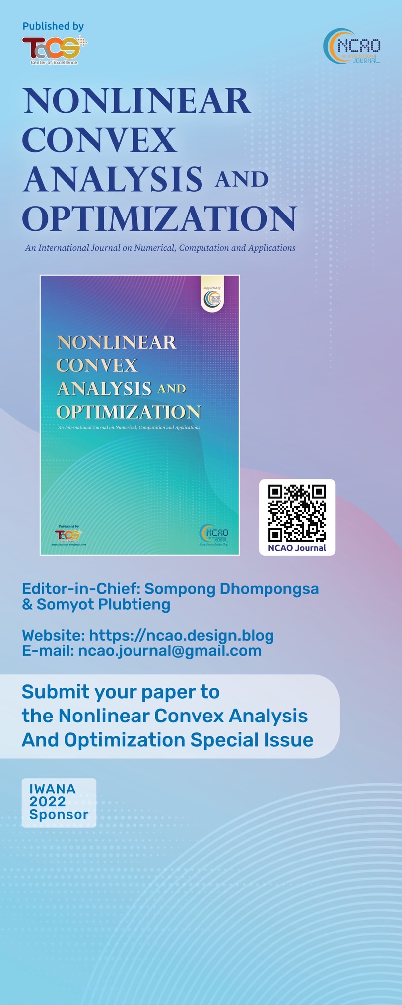 Nonlinear Convex Analysis and Optimization: – An International Journal on Numerical, Computation ...